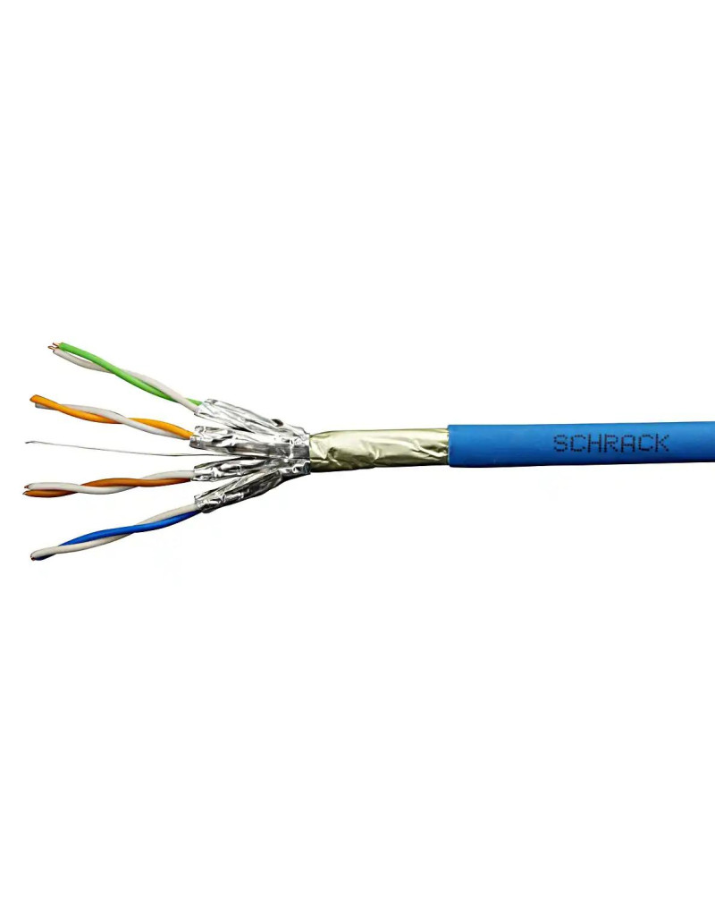 FTP cable CAT 6A F/FTP - 500 Mhz, 4x2xAWG-23, LSOH plavi Schrack HSKP423HA5