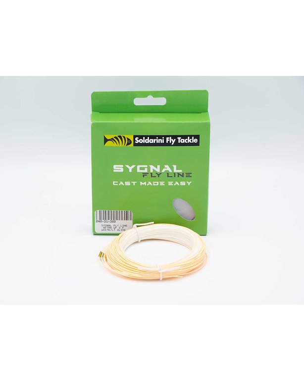 SOLDARINI FLY TACKLE LONG BELLY FLY LINE SYGNAL WF 5 F WHITE/AQUA