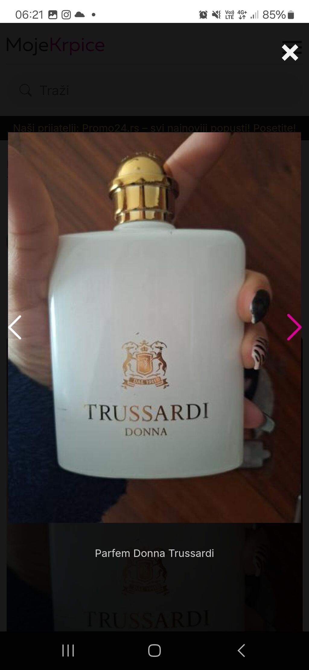 Ženski parfem, Trussardi, Original