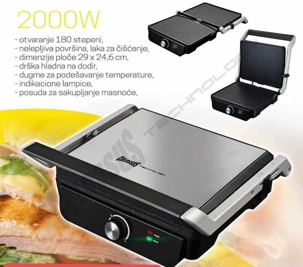     GRILL TOSTER CSS-5323GRILL COLOSSUS       Opis:   snaga 2000W