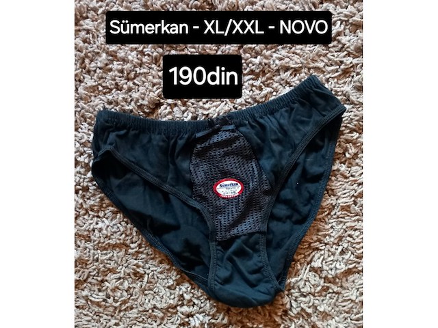 Sumerkan ženske gaćice crne boje XL/XXL - NOVO