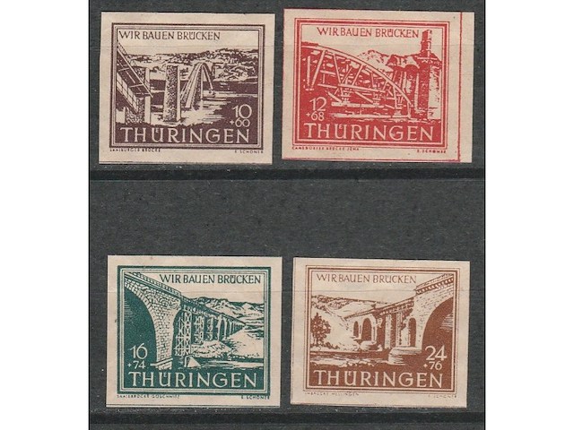 Soviet Occupation of Thuringia - 1946 - MNH