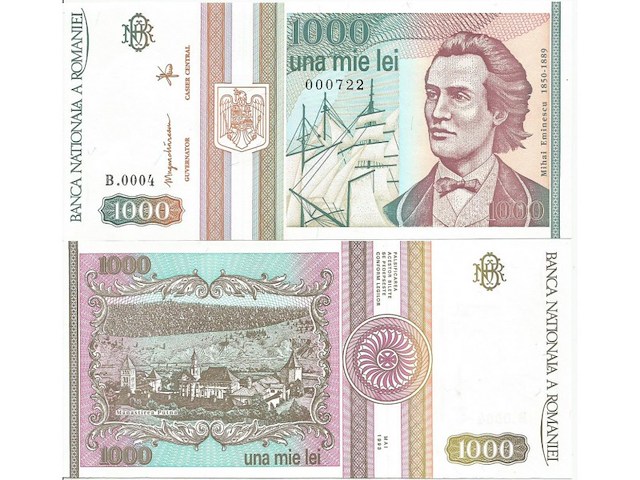 Rumunija 1000 lei 1993. UNC