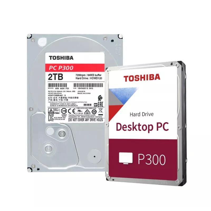 Hard disk 2TB SATA3 Toshiba 128MB HDWD220UZSVA P300