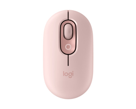 LOGITECH Pop Mouse with Emoji, Rose miš