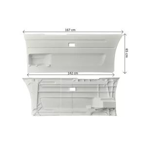 Scania SERIES 6 SHORT LOW INTERAXLE SIDE SKIRT LH maglenka za Scania SERIES 7 (2017-) kamiona