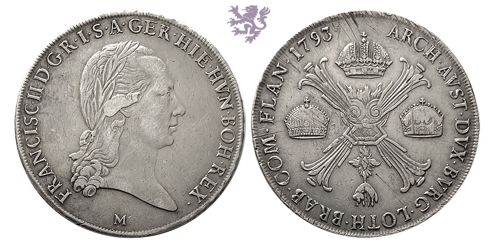 1 Crocione, 1793. M, Franz II