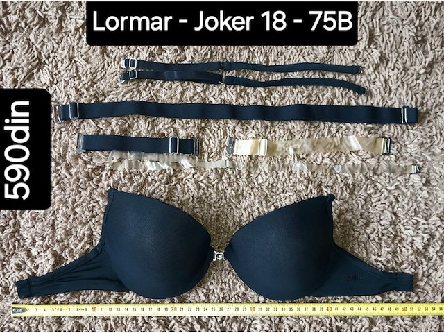 Lormar Joker 18 grudnjak brushalter crne boje 75B