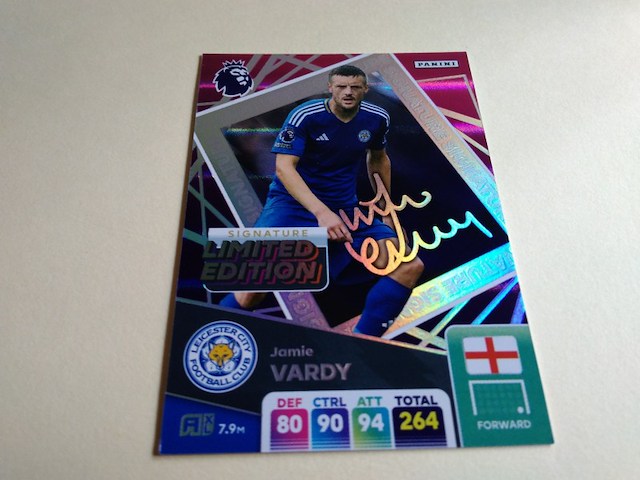 Adrenalyn XL Premier League 2024/25 - Vardy - SIGNATURE