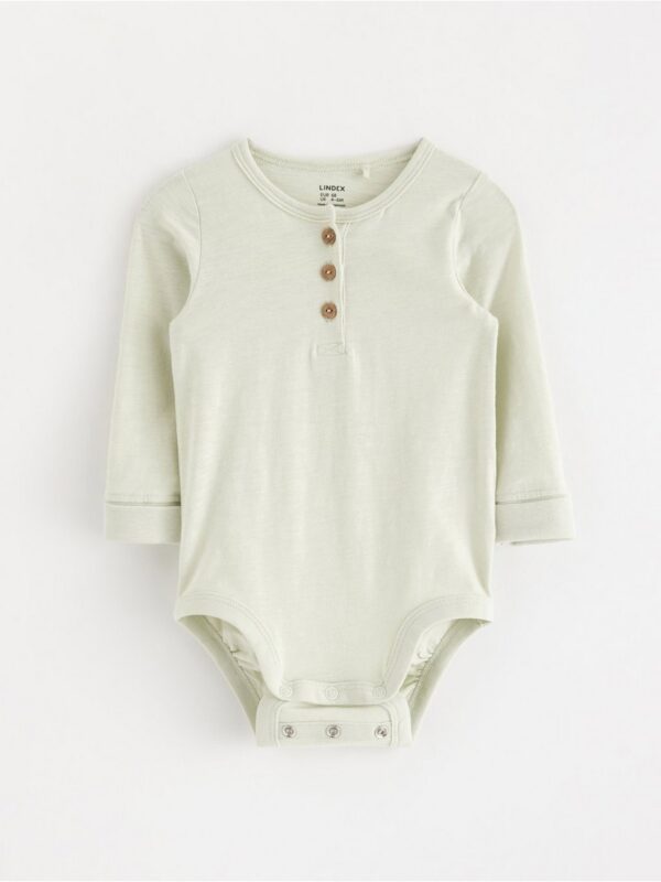 Bodi – Bodysuit with henley collar