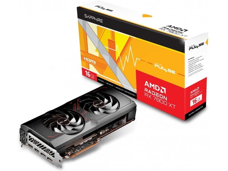 SAPPHIRE ATI Radeon RX 7800 XT GAMING 16GB GDDR6 Pulse 11330-02-20G