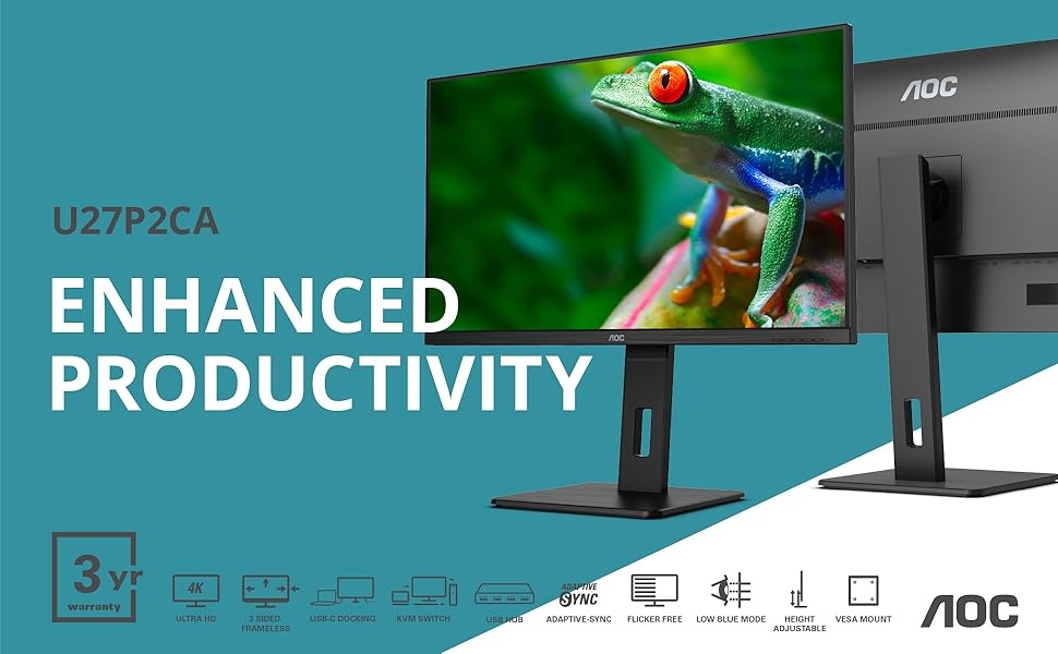 AOC U27P2CA IPS 4K UHD USB-C