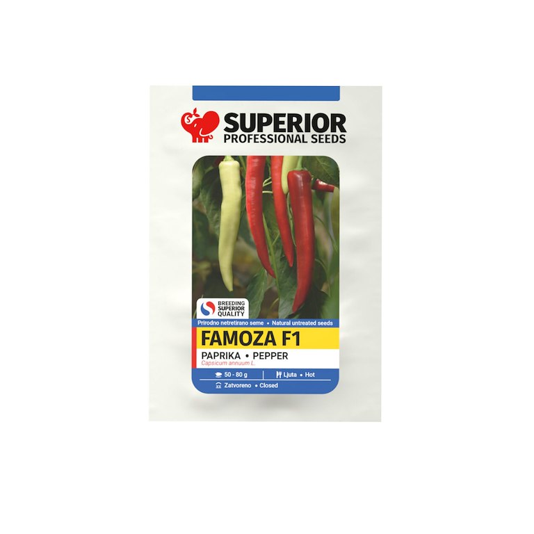 HIBRID SEME Famoza F1 PAPRIKA 250 semena