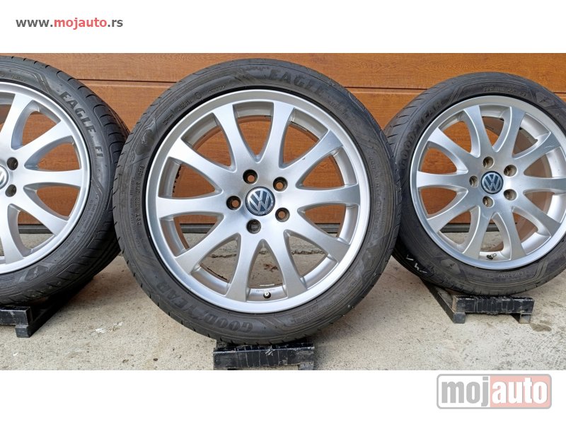 Alu Felne VW Passat Orig. 5x112 17"Gume 225 45 17 Letnje 7mm