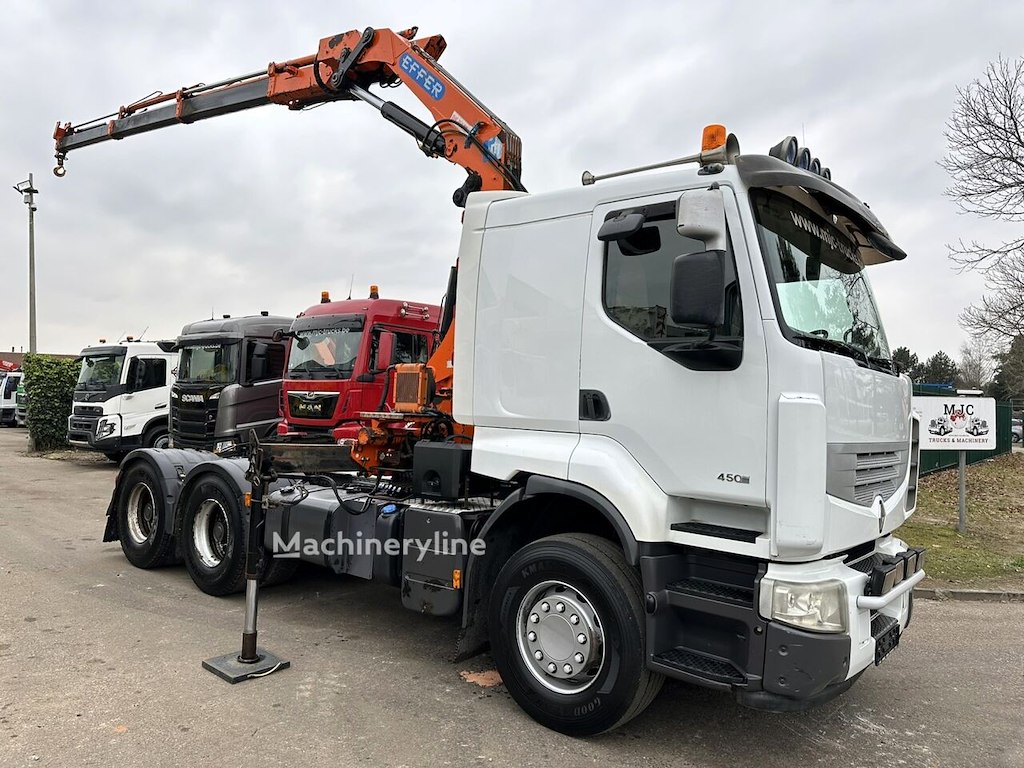 Renault LANDER 450 DXI 6x4 TRACTOR + CRANE EFFER 170-3S (5/6F) - MANUAL pokretna dizalica