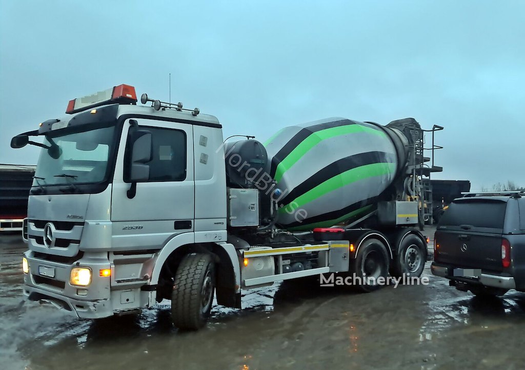 Mercedes-Benz ACTROS 2536 *6x2 *KART 7m3 *PIPE 9m *TOP ZUSTAND *VIDEO kamion s mešalicom za beton