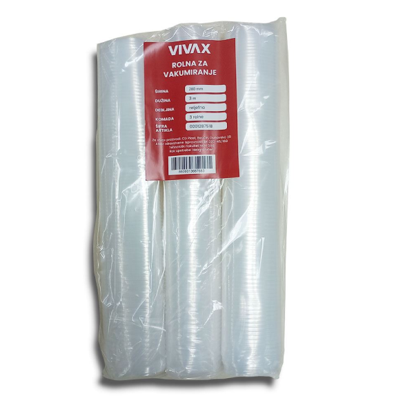 Rolna za vakumiranje 280 mm x 3 m 3 rolne Vivax 1287518