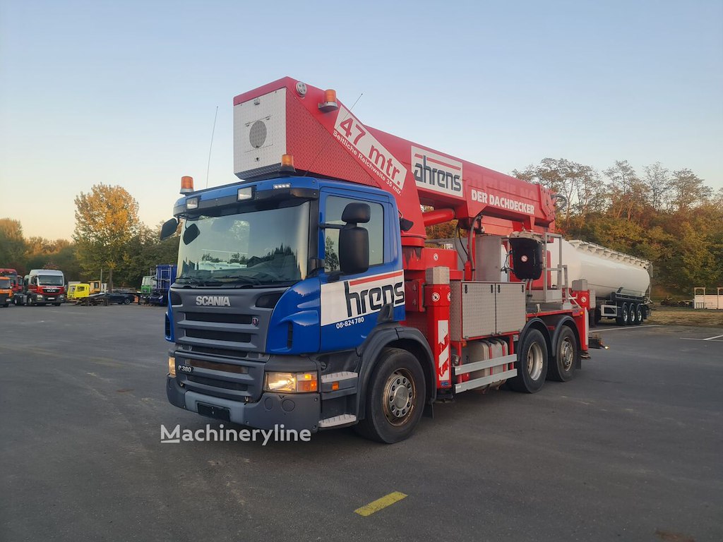 Scania P380 6x2 - Palfinger 47 meters auto dizalica s korpom