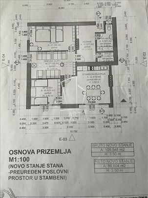 3.0 stan,87m2,Zemun,Cara Dušana,adaptivan u lokal