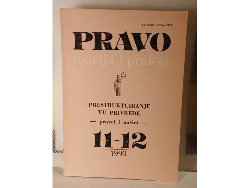 Pravo - teorija i praksa, 11-12/1990 časopis