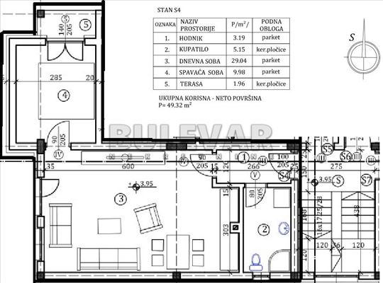 Stan u novogradnji, 49m2, preko puta hotela Tami R