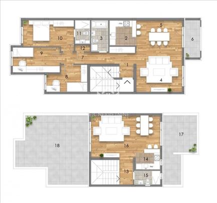 Lux vila, 5.0 stan, duplex 208m2, Telep