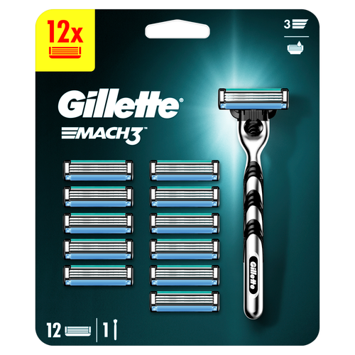 Gillette Mach3 muški brijač + 12 dopuna XXL