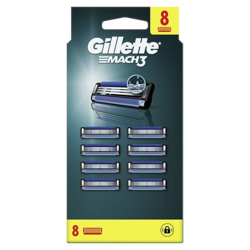 Gillette Mach 3 dopune za brijač 8 komada XXL