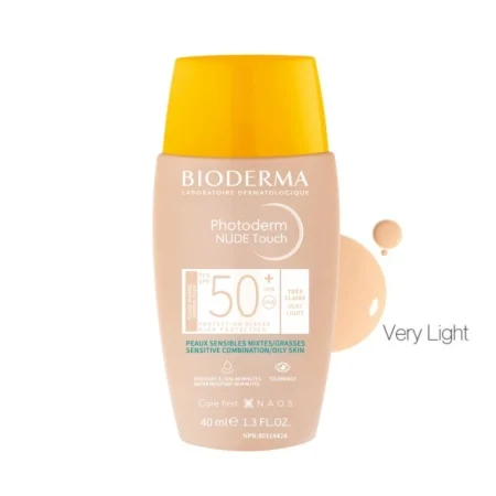 BIODERMA PHOTODERM NUDE TOUCH SPF50 VERY LIGHT fluid za lice 40ml