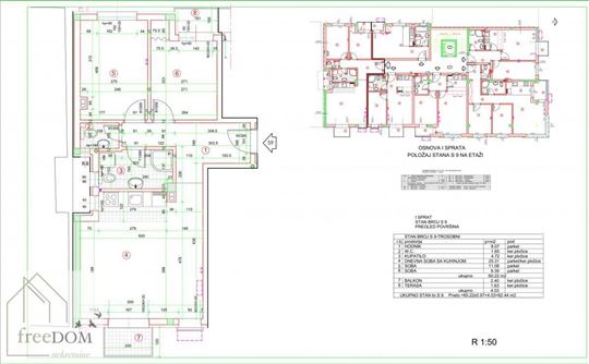 Trosoban stan 62m2 - Centar grada