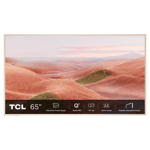 TCL 65A300W Televizor 65" QLED, 4K UHD, Matte Screen, "Ai" Art/Google TV/frame