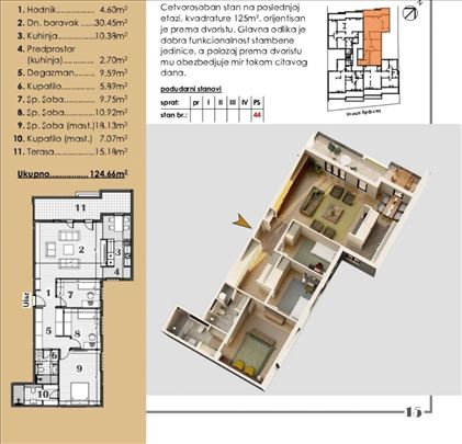 Zvezdara, Krfska, 4.0, 125m2, 2.800e/m2+PDV