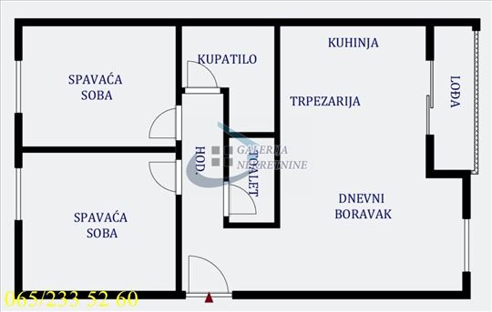 Rakovica, Centar - Kraljice Jelene 50m2