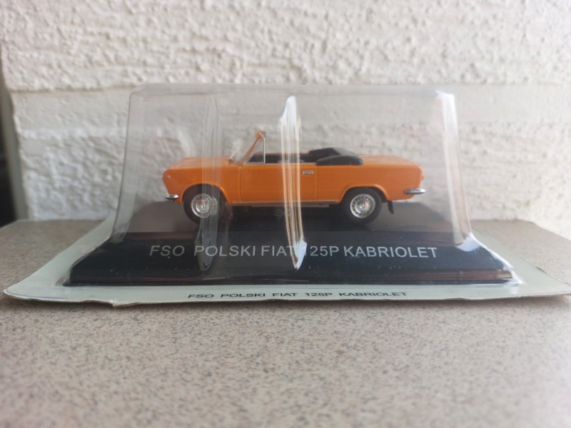 FSO Polski Fiat 125p Cabrio 1:43 DeAgostini