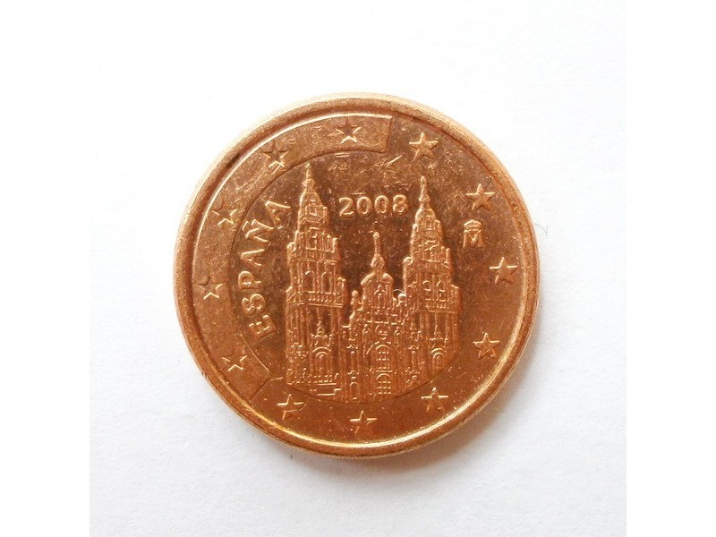 Španija 1 euro cent 2008