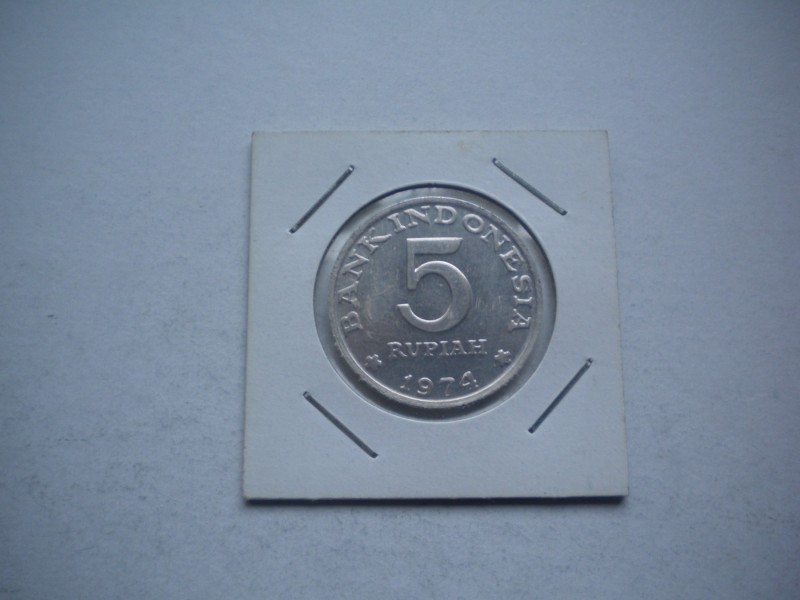 5 RUPIAH 1974 FAO AU - INDONEZIJA