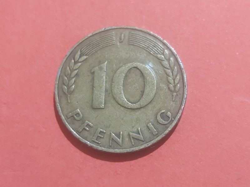 Nemačka - 10 pfennig 1949 god J