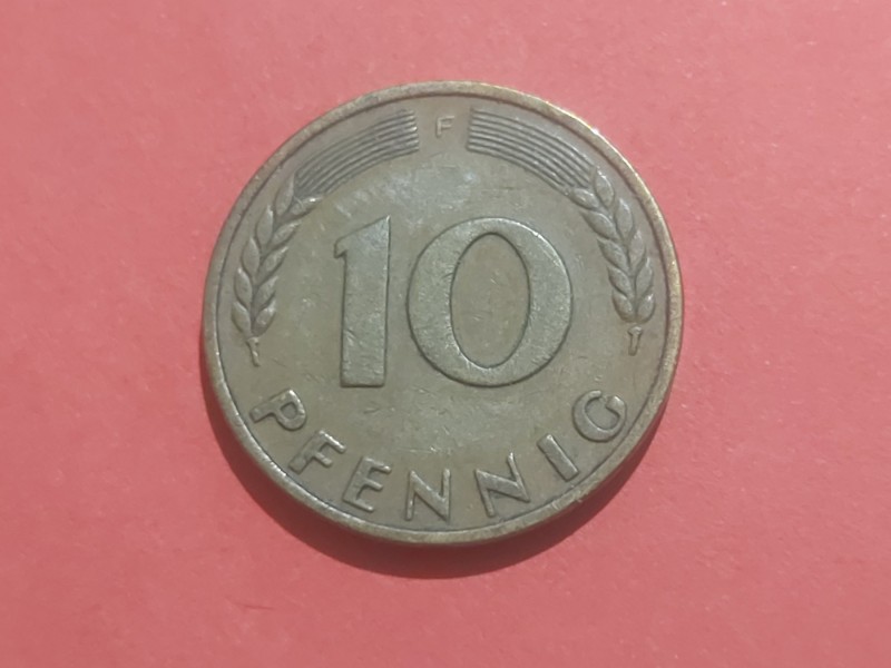 Nemačka - 10 pfennig 1950 god F