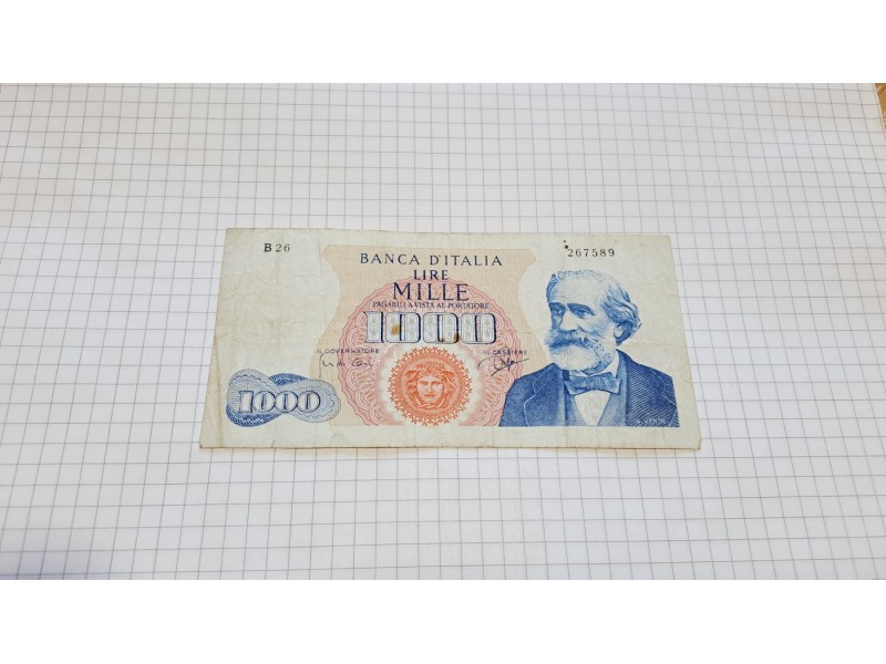 ITALIA 1000 LIRA 1962 GODINA