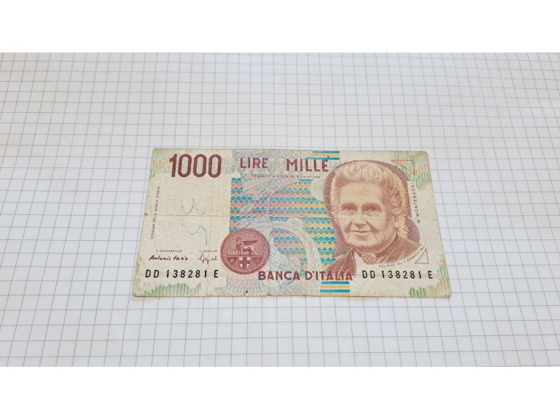 ITALIA 1000 LIRA 1990 GODINA