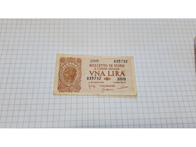 ITALIA 1 LIRA 1944 GODINA