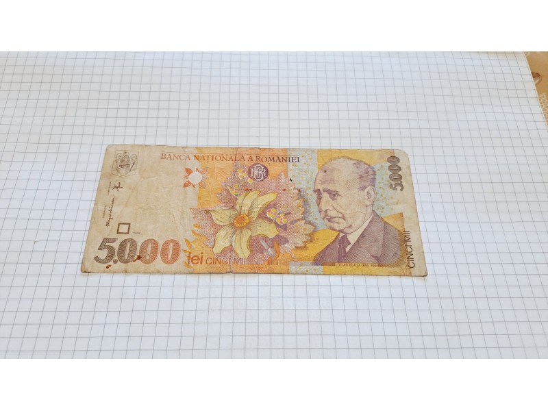 RUMUNIA 5000 LEI 1998 GODINA