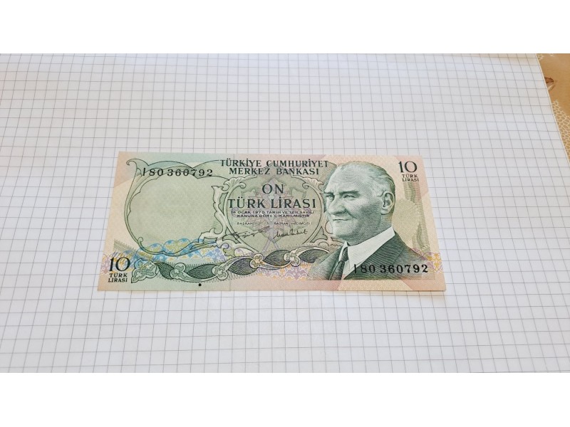 TURSKA 10 LIRA