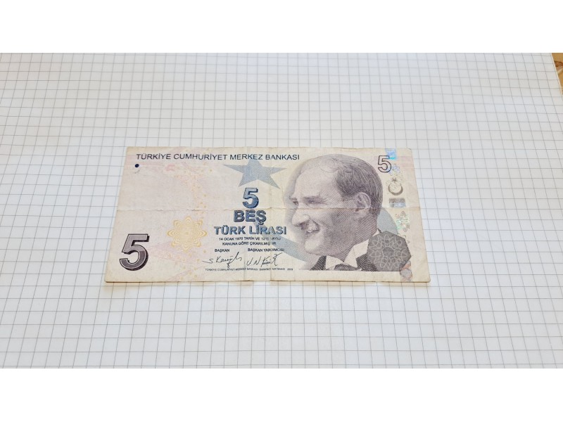 TURSKA 5 LIRA 2009 GODINA