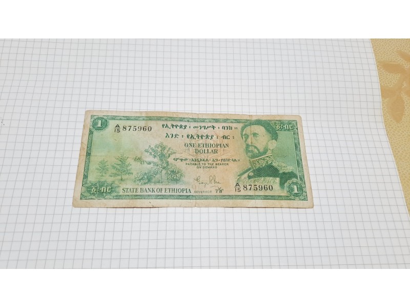 ETIOPIA 1 DOLLAR 1961 GODINA