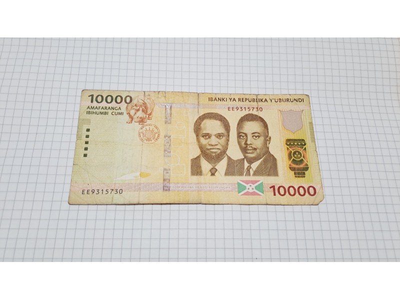 BURUNDI 10000 FRANCS 2018 GODINA