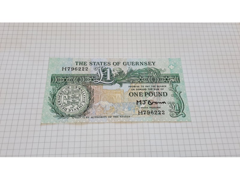 GUERNSEY 1 POUND 1991 GODINA