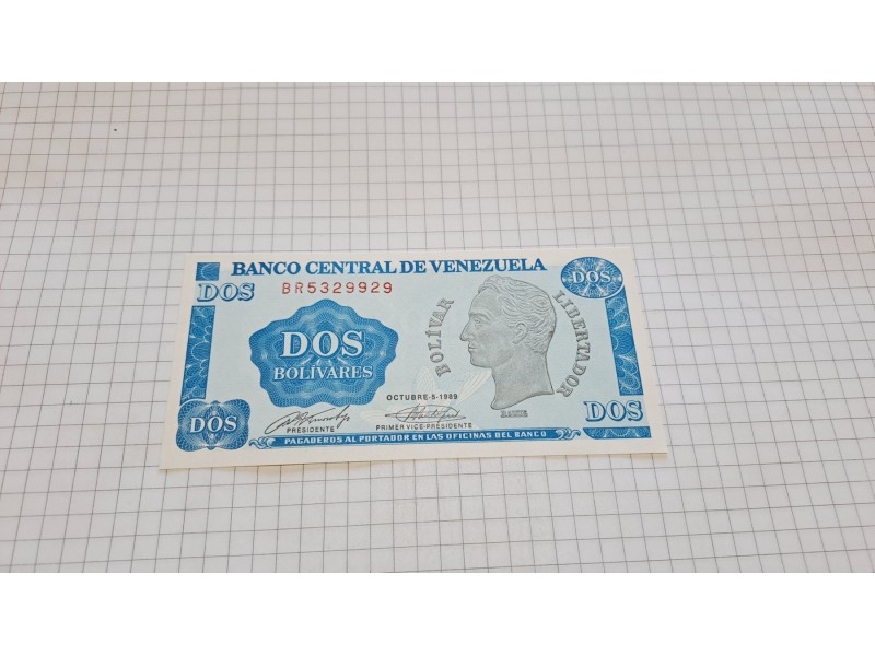 VENECUELA DOS BOLIVARES 1989 GODINA