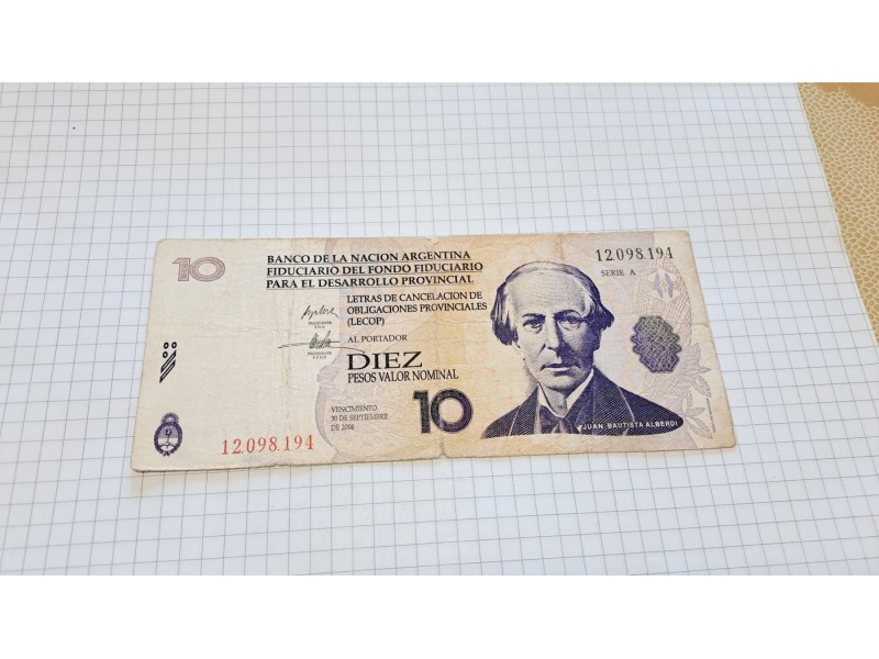 ARGENTINA 10 PESOS 2006 GODINA JUBILARAC