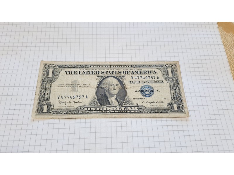 USA ONE DOLLAR 1957 GODINA